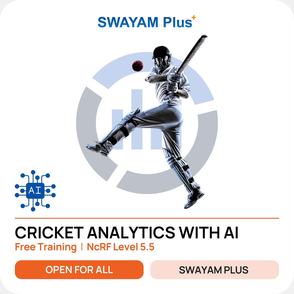Cricket Analytics with AI by IITM Pravartak – Swayam Plus – fundaspring