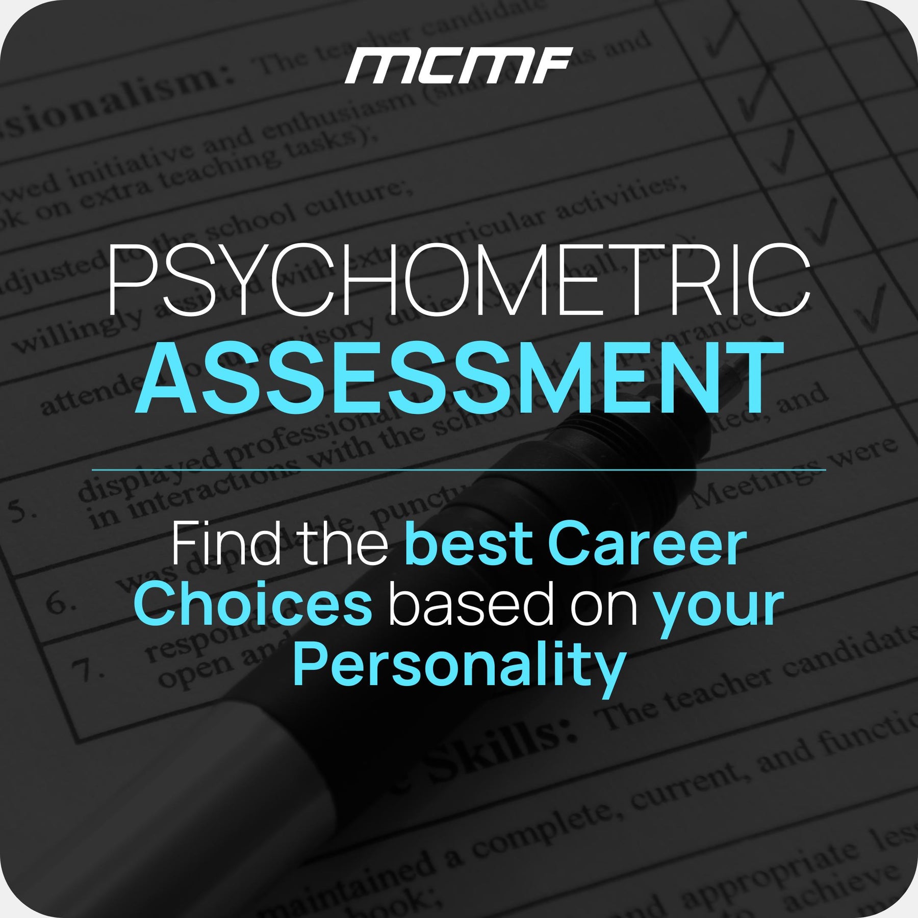 MCMF Psychometric Assessment for Students and Young Professionals ...